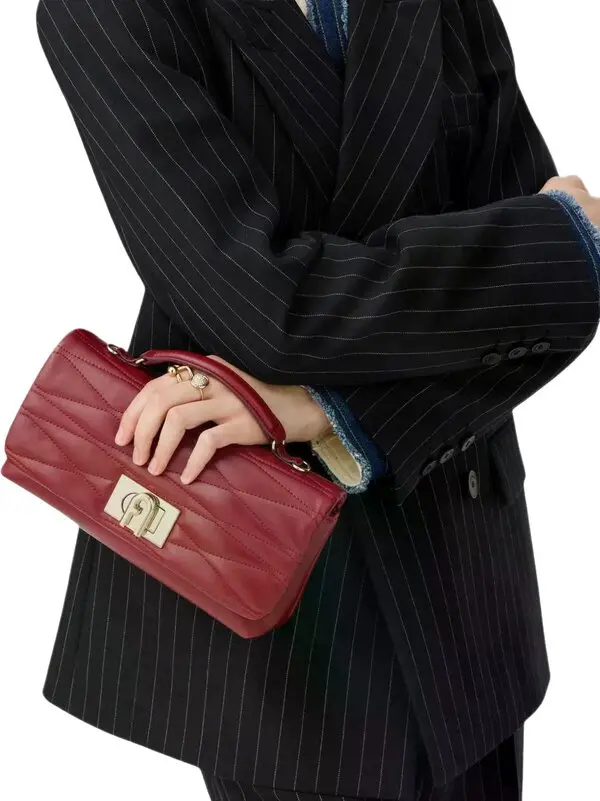 Furla 1927 Quilted Mini Top-handle Bag - Red