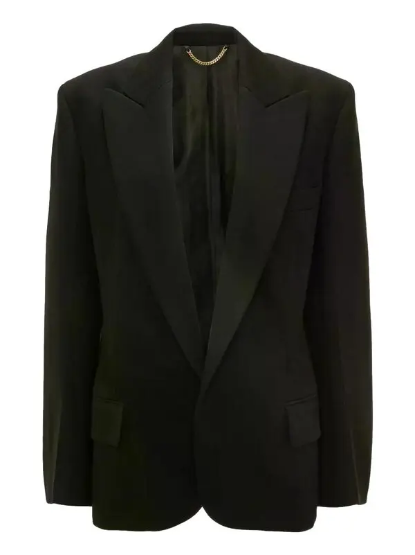 Victoria Beckham Sculptural-sleeve Jacket - Black