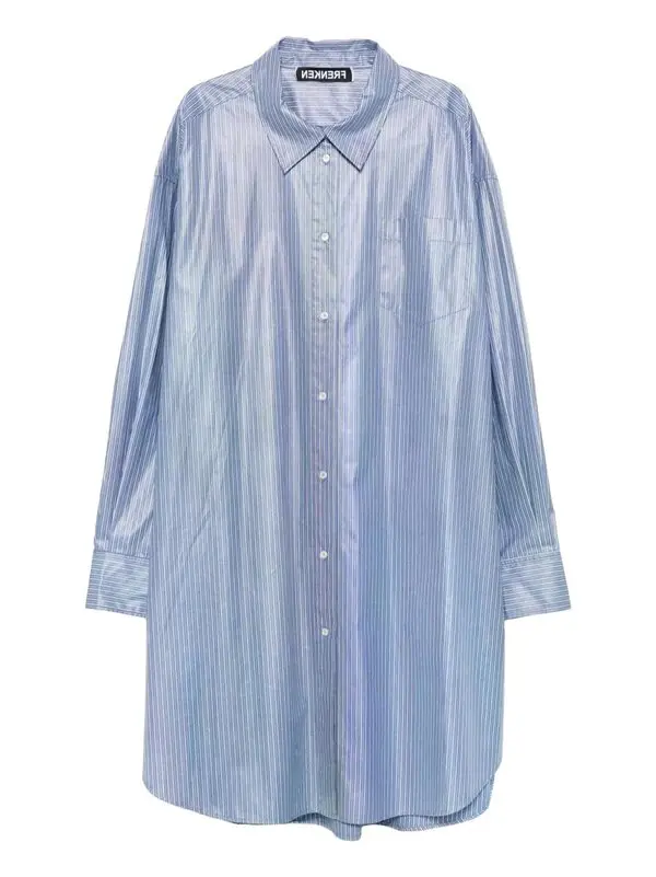 FRENKEN Stripe Shirt Dress - Blue