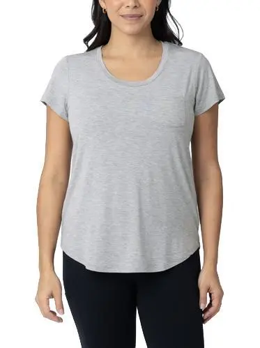 KINDRED BRAVELY Maternity And Nursing T-shirt - Grey Heather