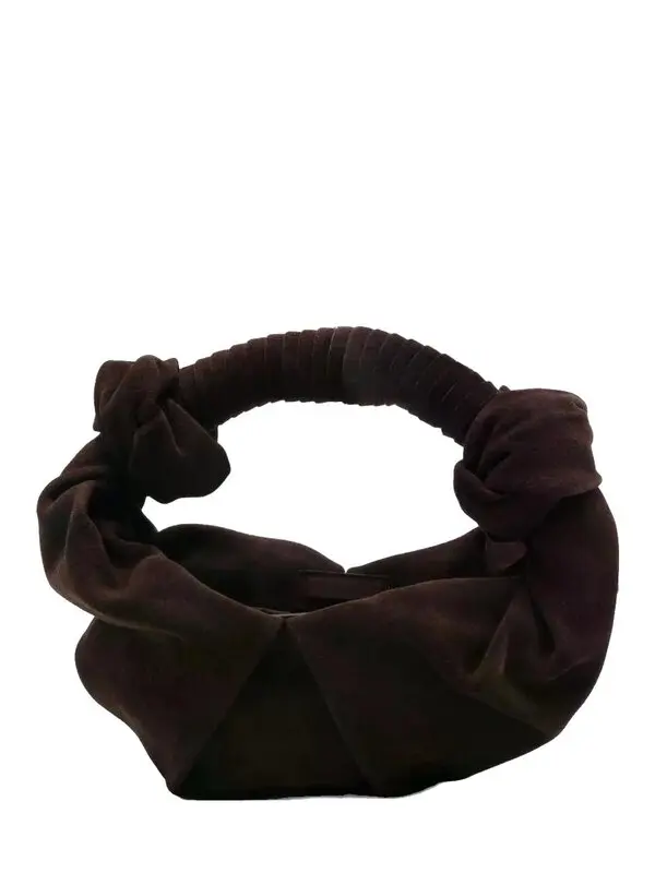 SIMONMILLER Knotted Suede Bucket Bag - Brown