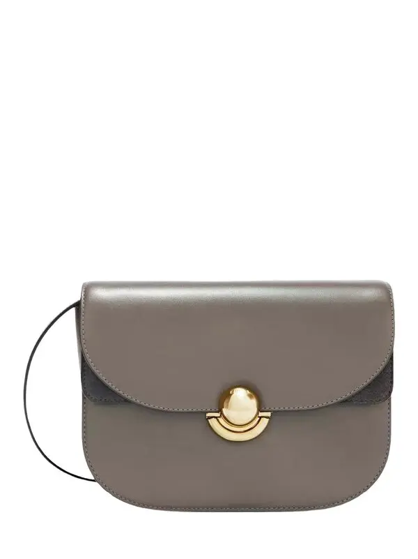 Furla Sfera Curved-flap Crossbody Bag - Grey