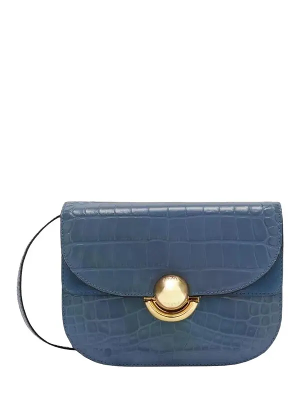 Furla Sfera Crocodile-embossed Crossbody Bag - Blue