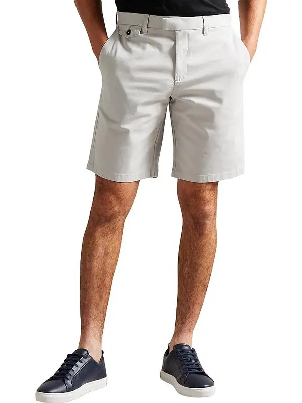 Ted Baker London Tailored Chino Shorts - Light Gray