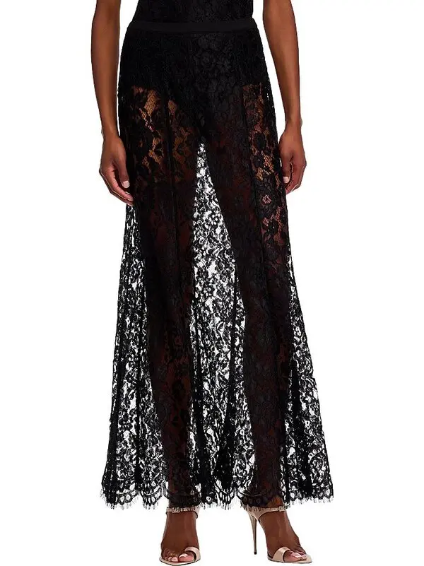 WAYF Cosette Lace Skirt - Black