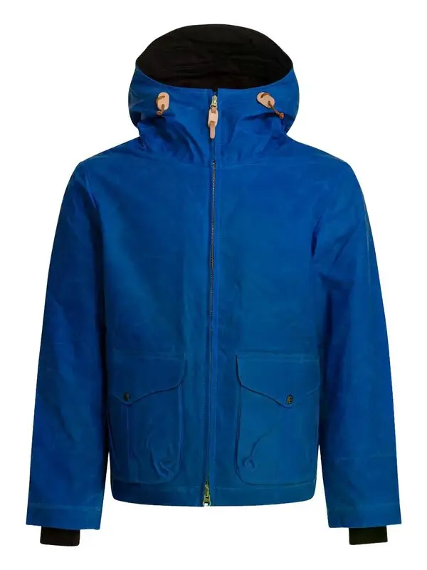 CECCARELLI Hooded Cotton Jacket - Blue