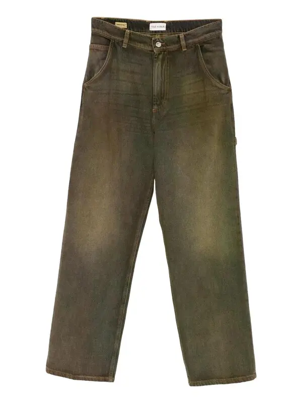 TRUE AVENUE Straight-leg Jeans - Brown