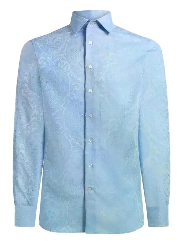 Etro Roma Cotton Shirt - Blue