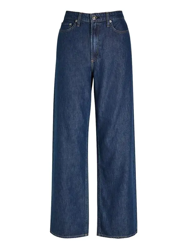 Rag & Bone Logan Wide-leg Jeans - Dark Blue