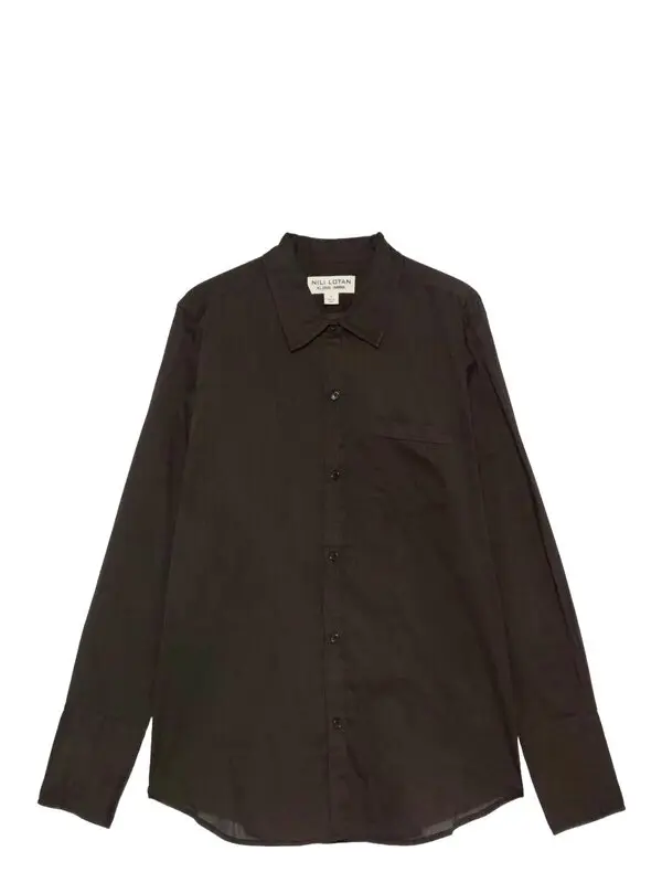 NILI LOTAN Button-up Shirt - Brown