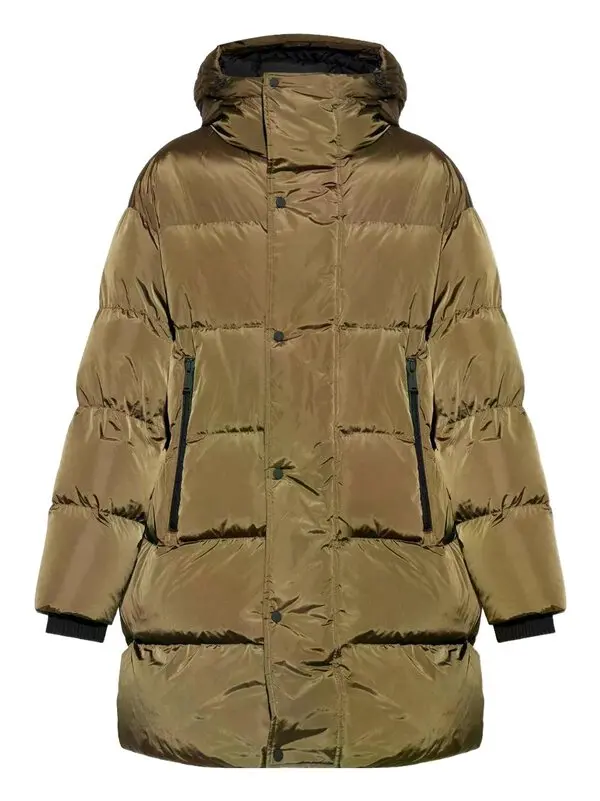 Dsquared2 Hooded Quilted Puffer Coat - Brown