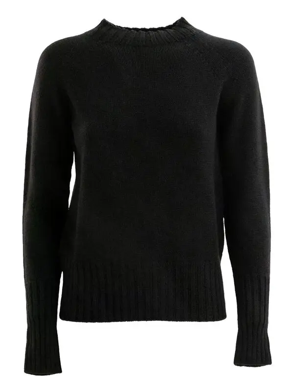 DRUMOHR Raglan-sleeve Ribbed-hem Sweater - Black