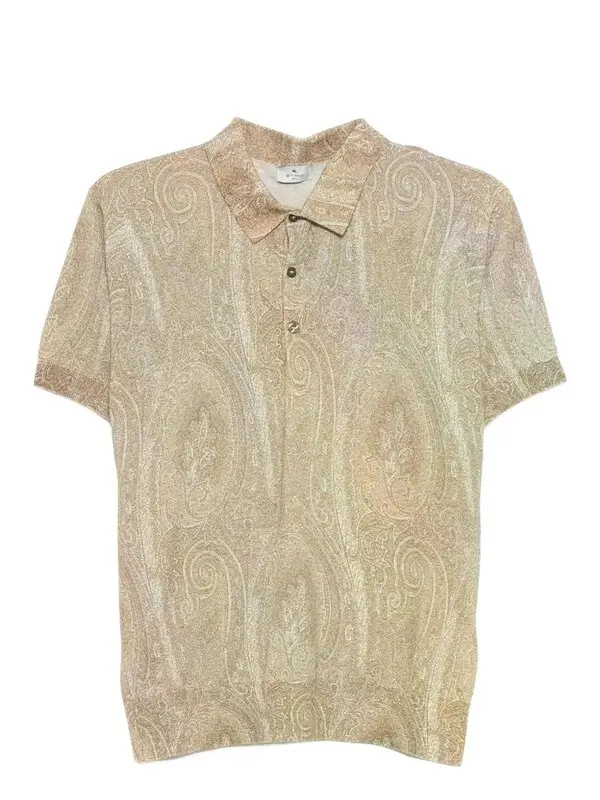 Etro Paisley-pattern Polo Shirt - Neutrals