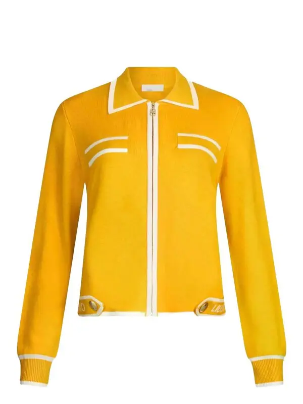 Liu Jo Zip-up Cardigan - Yellow