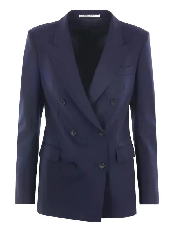 Tagliatore Wool Double-breasted Jacket - Blue