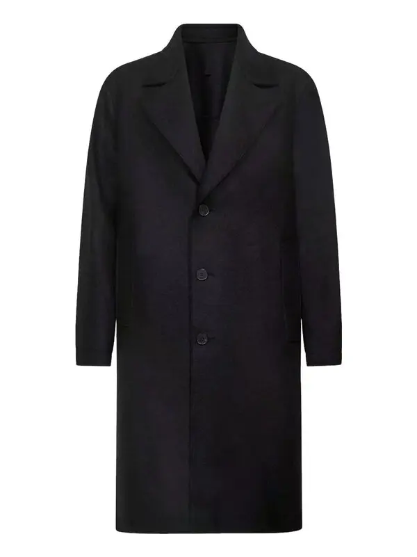 Harris Wharf London Button-fastening Wool Coat - Black