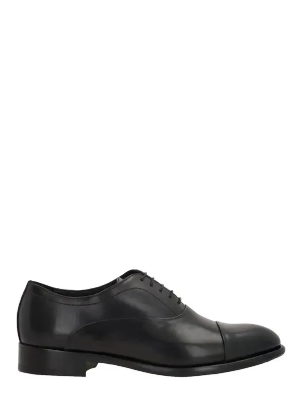 DOUCAL'S Cap-toe Oxford Lace-up Shoes - Black
