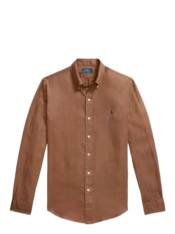 Polo Ralph Lauren Button-down Linen Shirt - Brown