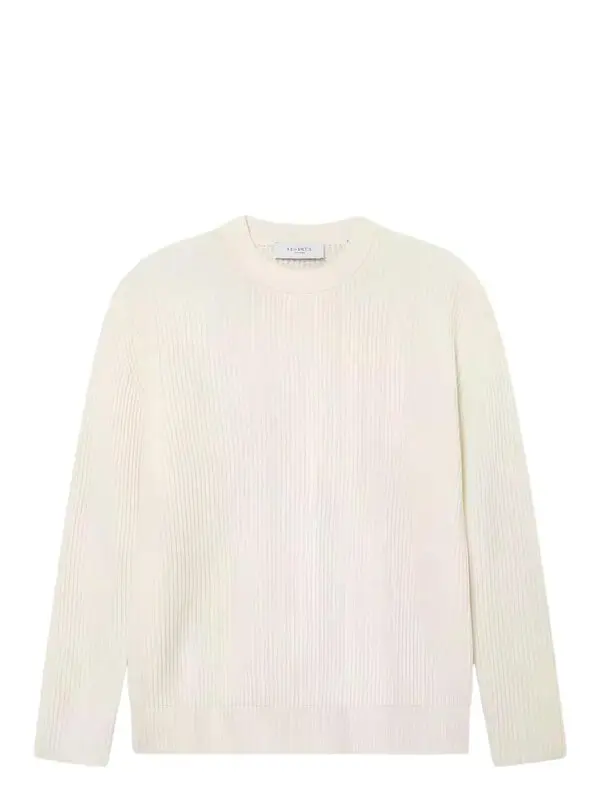 LES DEUX Eddie Crew-neck Jumper - White
