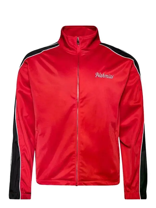 NAHMIAS Paneled Zip-up Track Jacket - Red
