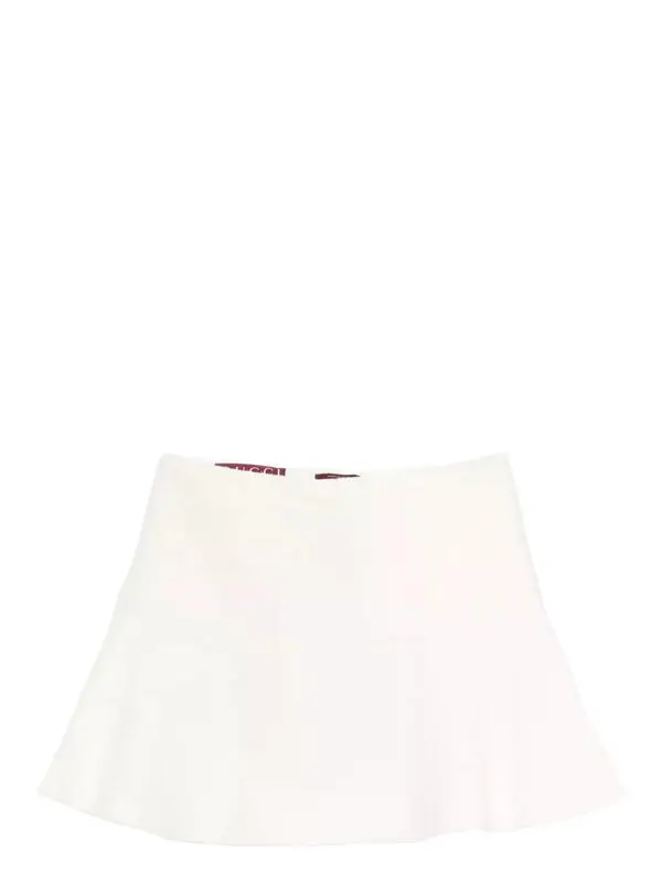 Gucci Ruffled Mini Skirt - White