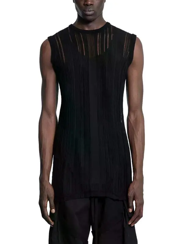 HALOS Corsico Ribbed Vest - Black