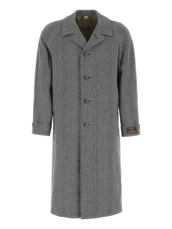Gucci Embroidered Wool Blend Coat - Printed