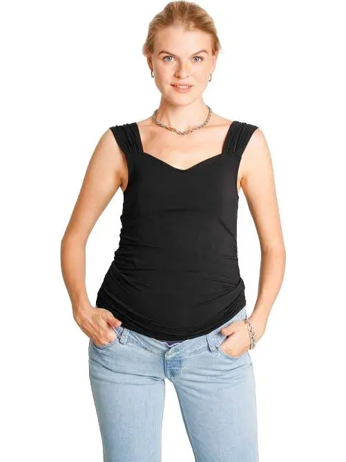 NOM MATERNITY Lola Maternity Tank - Black