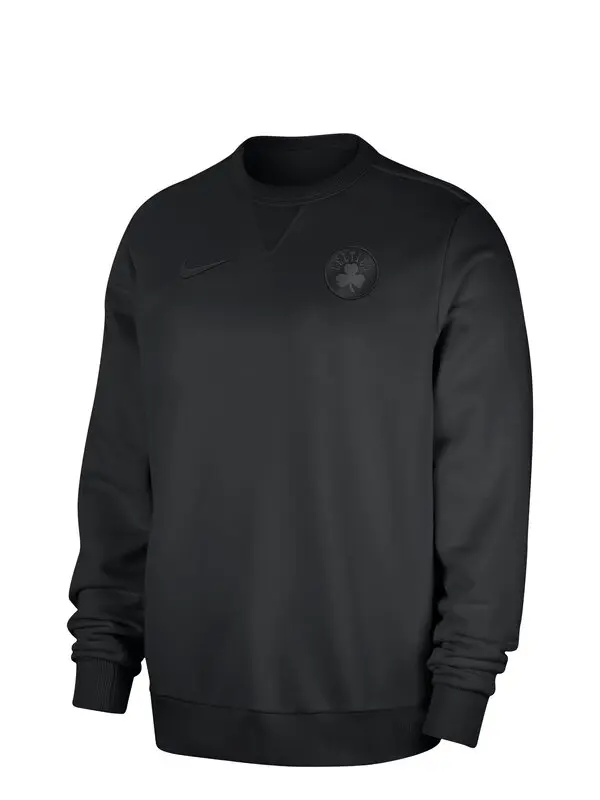 Nike Boston Celtics Standard Issue Dri-fit Nba Crew-neck Sweatshirt - Black
