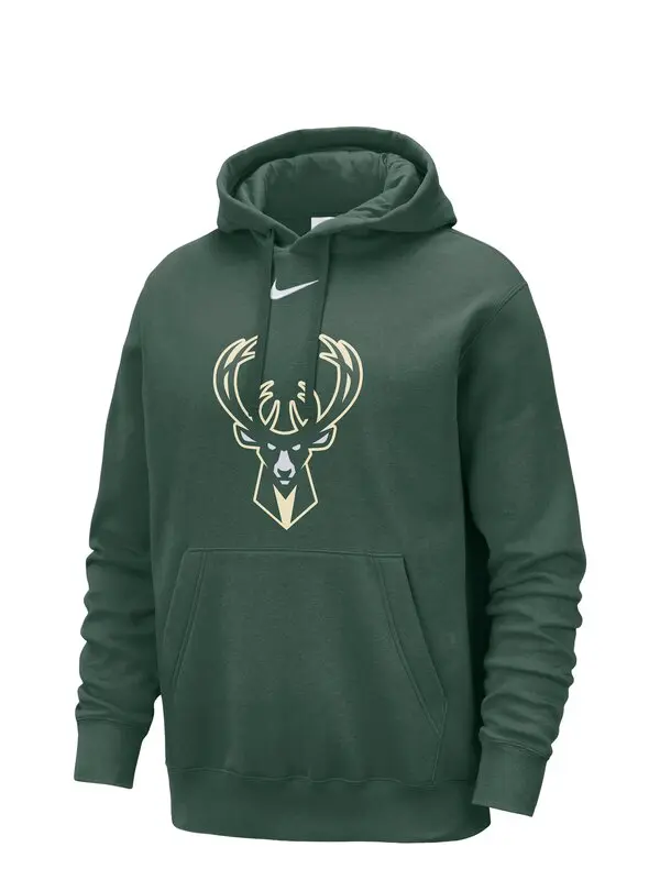 Nike Milwaukee Bucks Club Nba Pullover Hoodie - Green