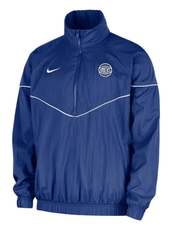 Nike New York Knicks Courtside Windrunner Nba Anorak Jacket - Blue