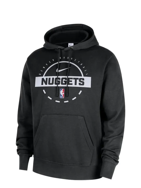 Nike Denver Nuggets Club Nba Practice Pullover Hoodie - Black