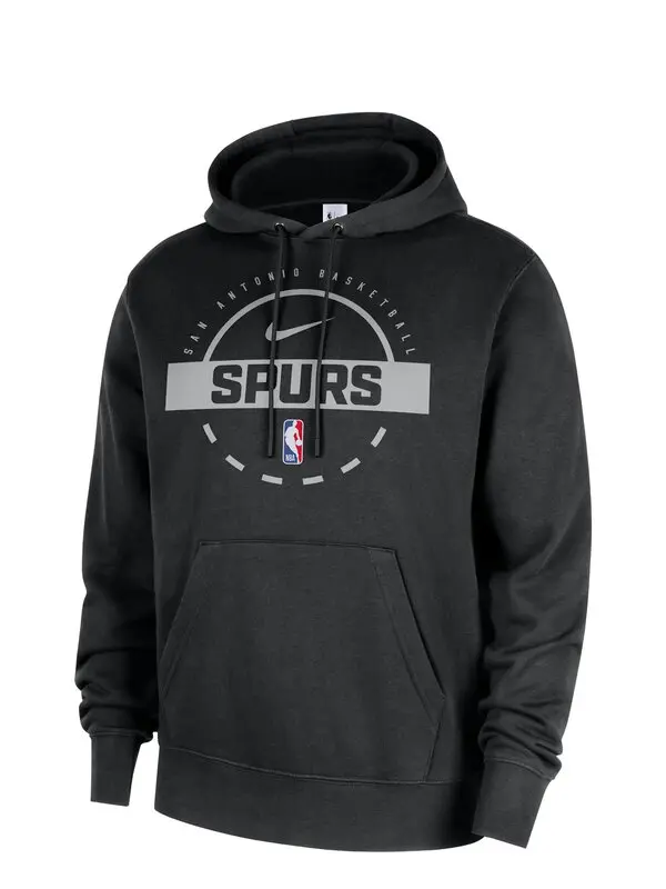 Nike San Antonio Spurs Club Nba Practice Pullover Hoodie - Black