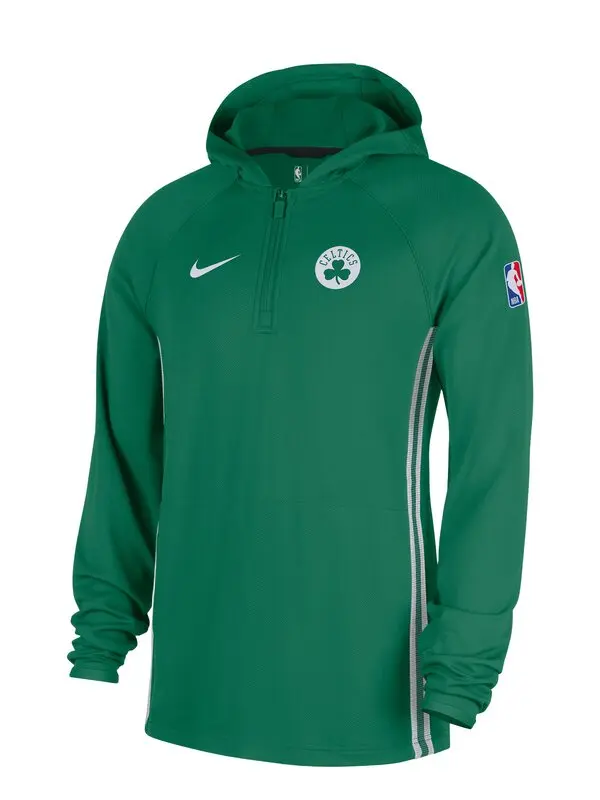 Nike Boston Celtics Zoned Dri-fit Nba 1/4-zip Hoodie - Green
