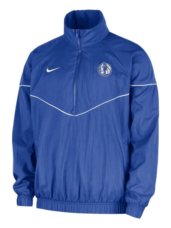 Nike Dallas Mavericks Courtside Windrunner Nba Anorak Jacket - Blue