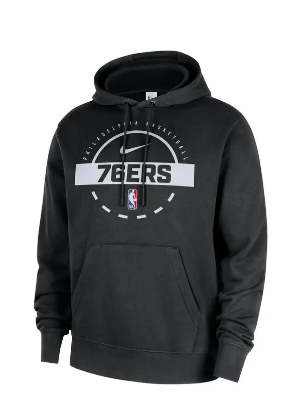 Nike Philadelphia 76ers Club Nba Practice Pullover Hoodie - Black