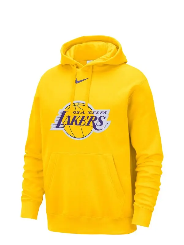 Nike Los Angeles Lakers Club Nba Pullover Hoodie - Yellow