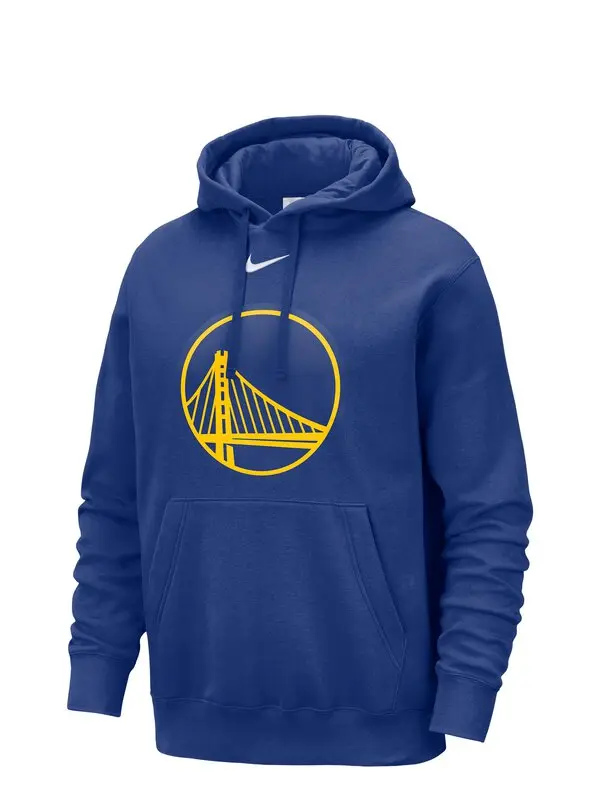 Nike Golden State Warriors Club Nba Pullover Hoodie - Blue