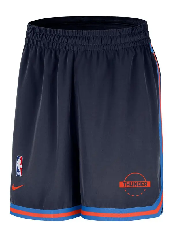 Nike Oklahoma City Thunder Dna Dri-fit Nba 6" Uv Woven Shorts - Blue