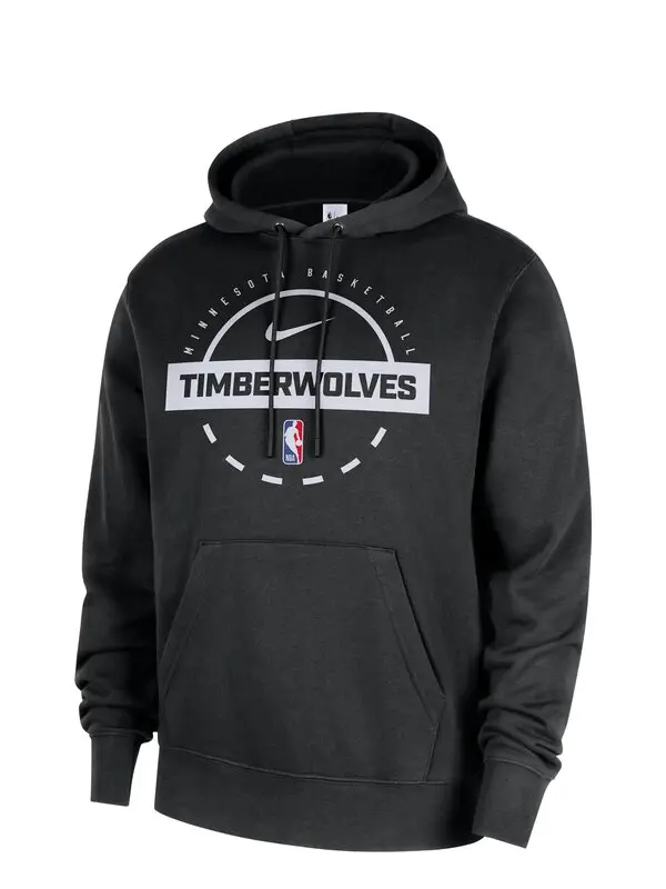 Nike Minnesota Timberwolves Club Nba Practice Pullover Hoodie - Black