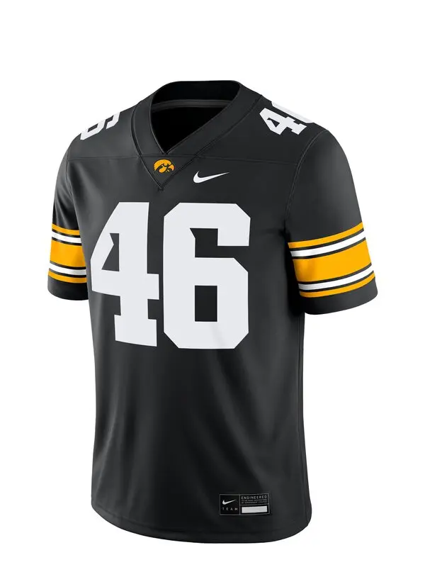Nike George Kittle Iowa Game Jersey - Black
