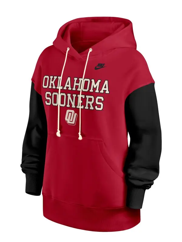 Nike Oklahoma Legacy Phoenix College Pullover Hoodie - Red
