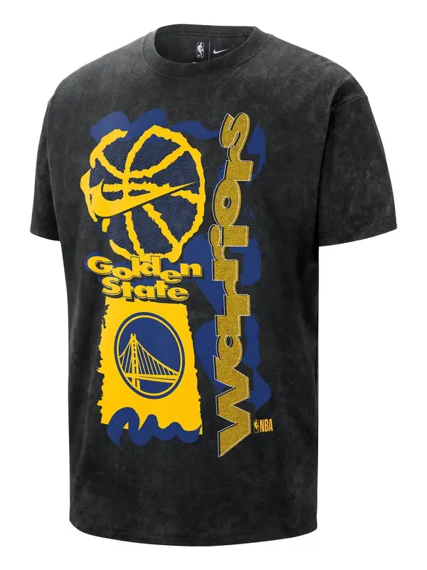 Nike Golden State Warriors Courtside Nba Max90 T-shirt - Black