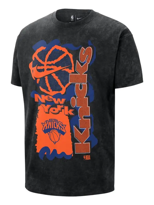Nike New York Knicks Courtside Nba Max90 T-shirt - Black