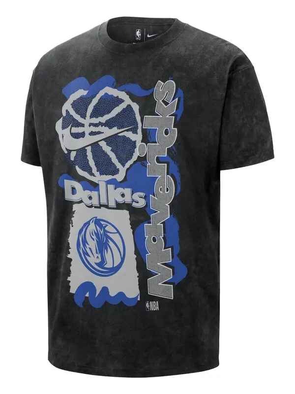 Nike Dallas Mavericks Courtside Nba Max90 T-shirt - Black