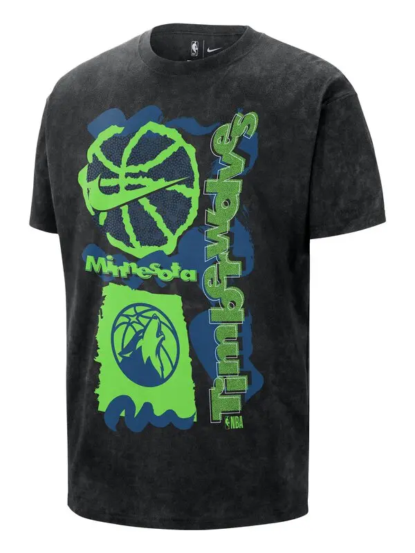 Nike Minnesota Timberwolves Courtside Nba Max90 T-shirt - Black