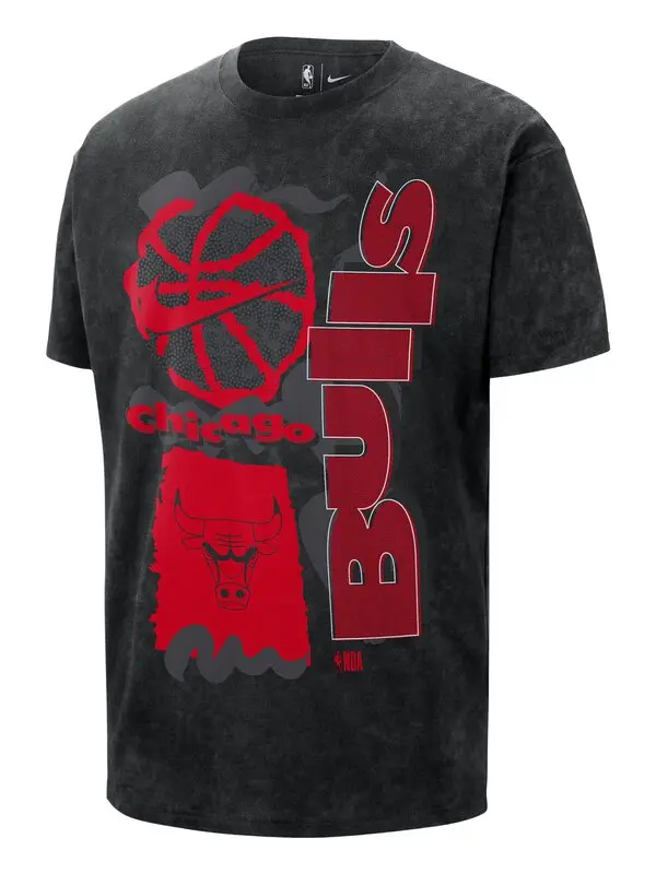 Nike Chicago Bulls Courtside Nba Max90 T-shirt - Black