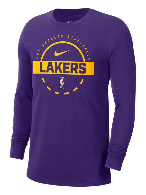 Nike Los Angeles Lakers Nba Practice Long-sleeve T-shirt - Purple
