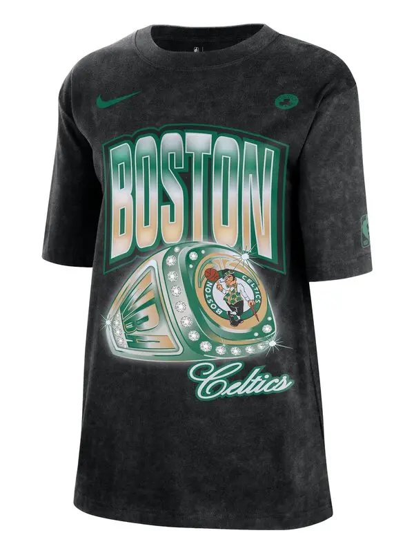 Nike Boston Celtics Courtside Nba T-shirt - Black
