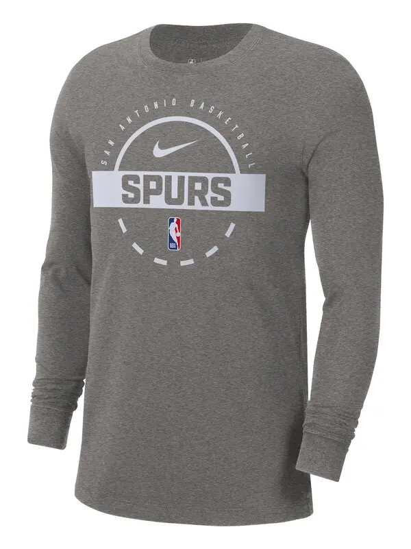 Nike San Antonio Spurs Nba Practice Long-sleeve T-shirt - Grey